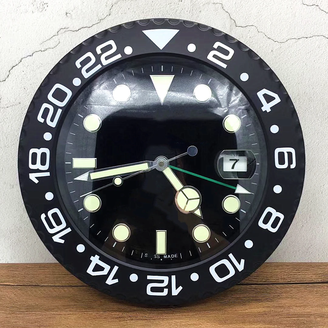 Office Art Unique Magnifier Modern Wrist Watch Wall Clock Horloge ...