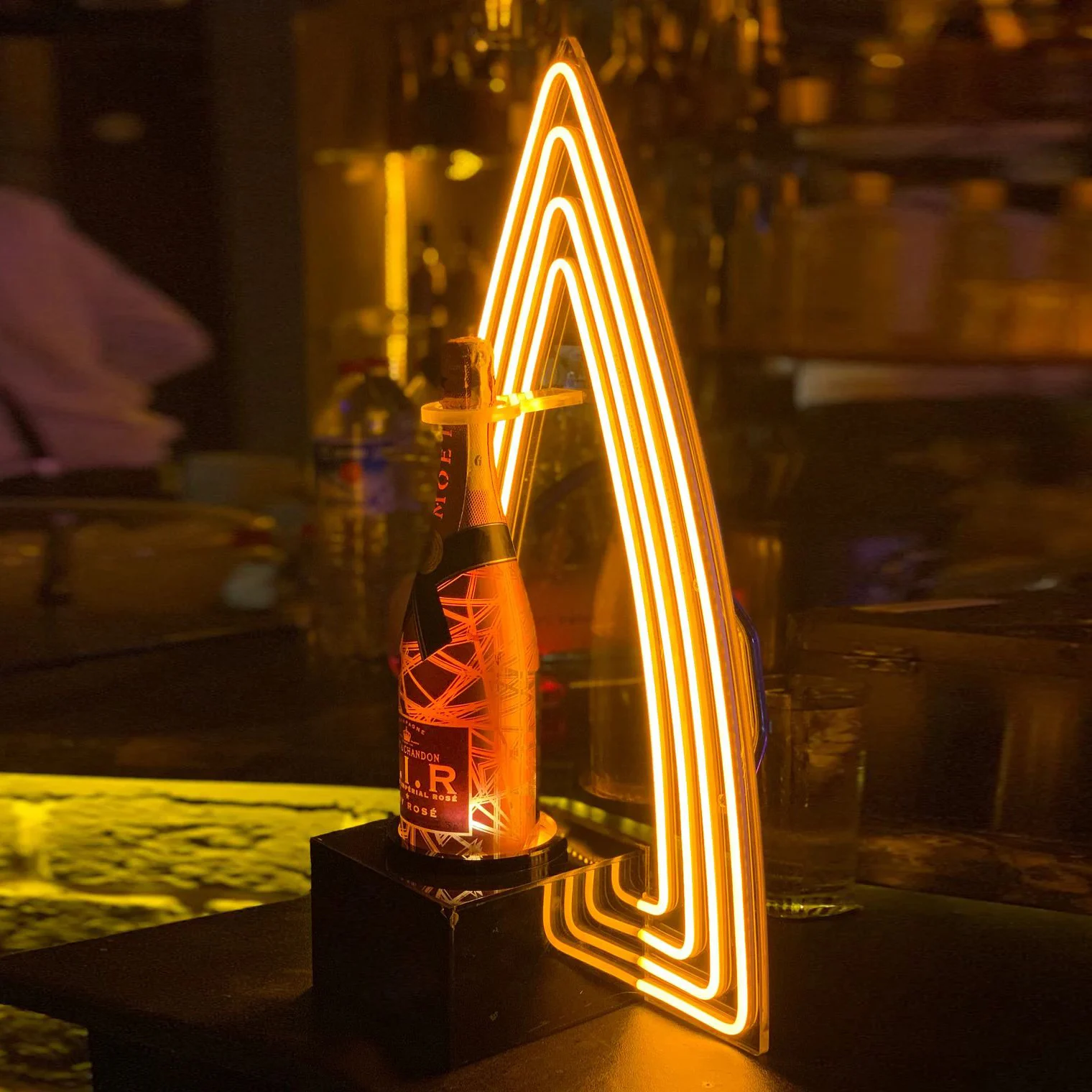 GOLDEN Glorifier Cage Bottle Presenter LED for Night Club
