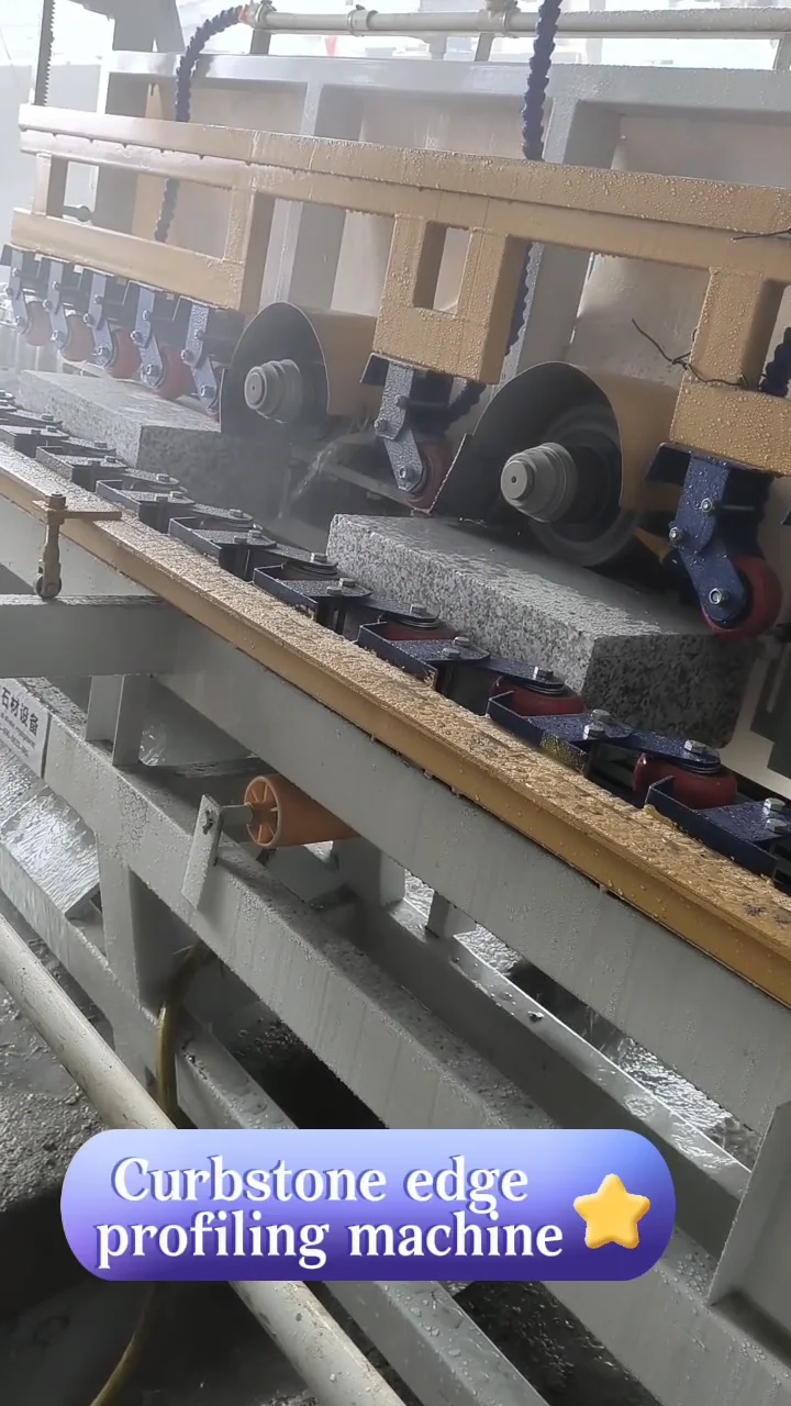 Chamfer Size Can Be Adjusted Automatic Paving Granite Curbstone ...