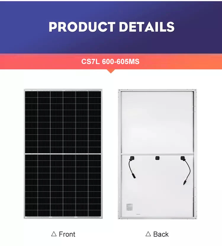 Canadian Solar Panels 600w 605w 610w High Power Photovoltaic Solar ...