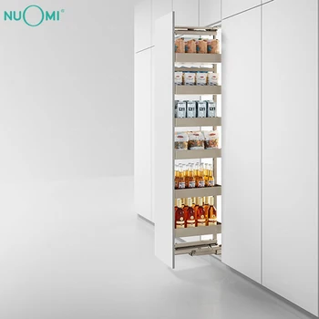 Nuomi Soft Close Revolving Pull Out Basket Tall Larder Pantry Unit ...