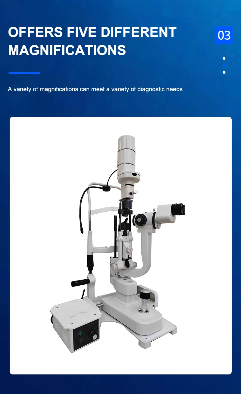 Sj Optics Ophthalmic Equipment Five Step Magnification Led Slit Lamp For Sale - Buy Slit Lamp ...