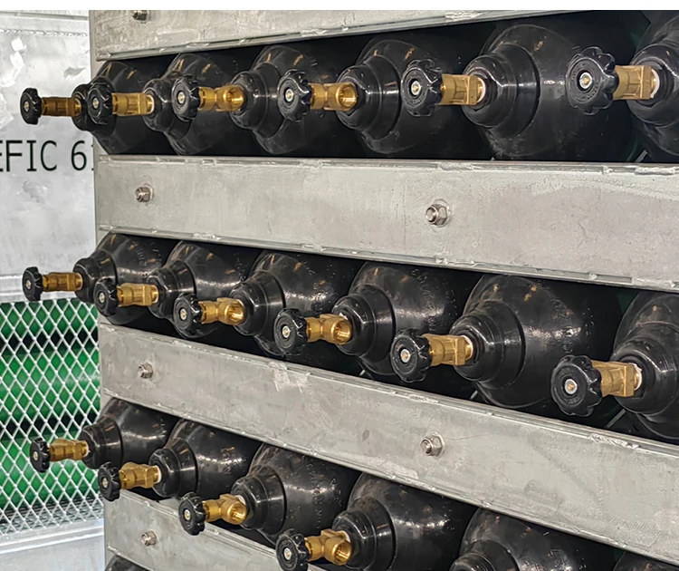 SEFIC 64 Bottle 8x8 Units Industrial Nitrogen Cylinder Rack