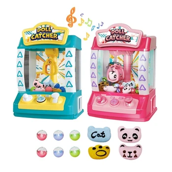 Educational Indoor Catching Dolls Musical Light Mini Claw Machine Play ...