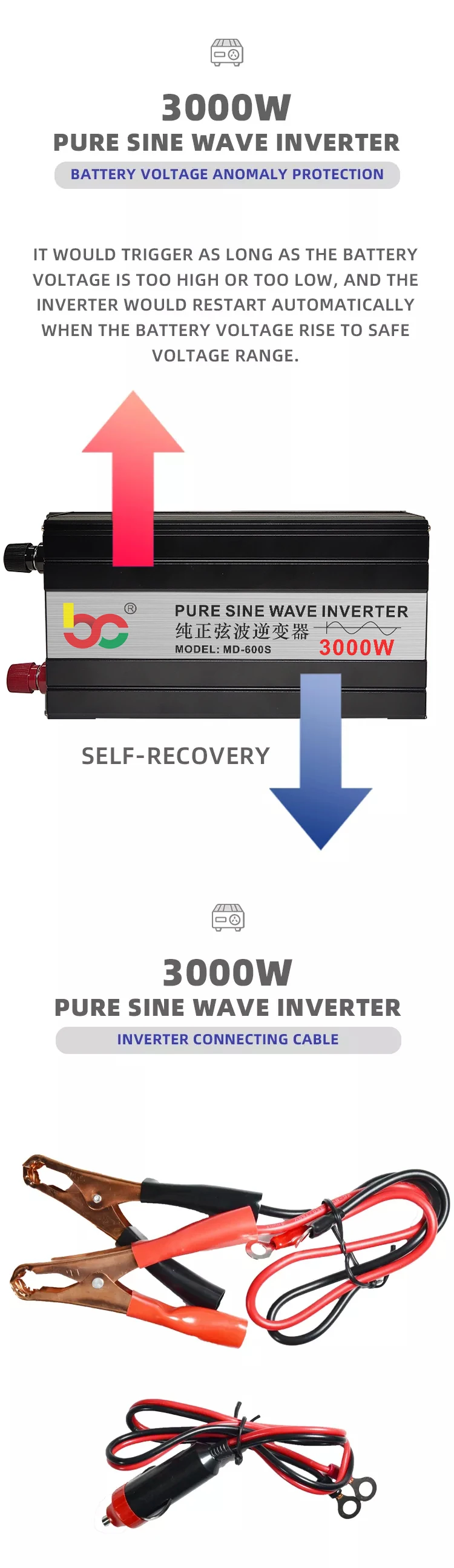 BYX Micro Inverter 12V 220V 3kva 5kva - off-Grid Solar Power