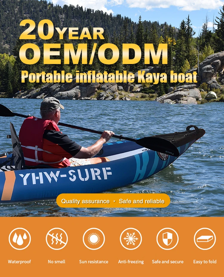 Single Or Double Person Inflatable Kayak Of Rowing Boat 2 Man ...