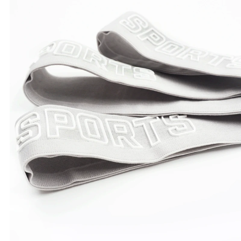 Custom Embossed And Debossed Logo Elastic Webbing Band Strap For ...