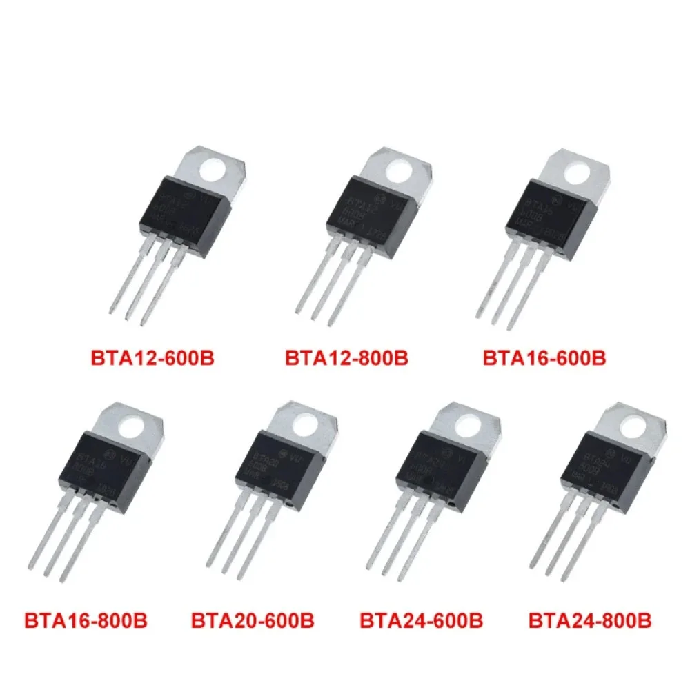 10pcs Bta12-600b Bta12-800b Bta16-600b Bta16-800b Bta20-600b Bta24-600b Bta24-800b Transistor To ...
