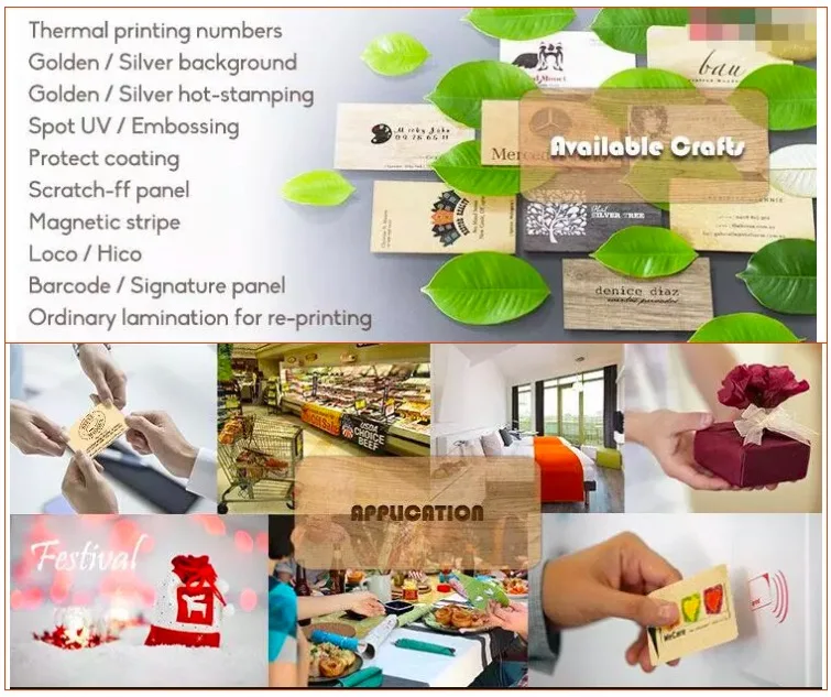 Cxj Wooden Key Card Rfid Wood Hotel Key/entrance Guard Card F08 13.56 ...