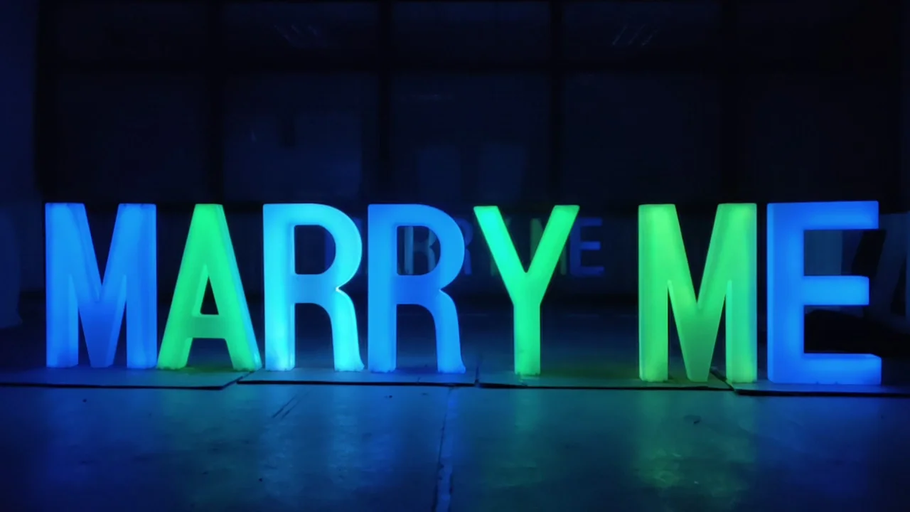 Custom Led Neon Signs Marquee Letters Led Light House Numbers Marry Me ...