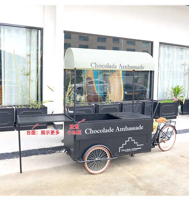 3 Wheel Cargo Bike - Street Food Delivery Bike Crepe