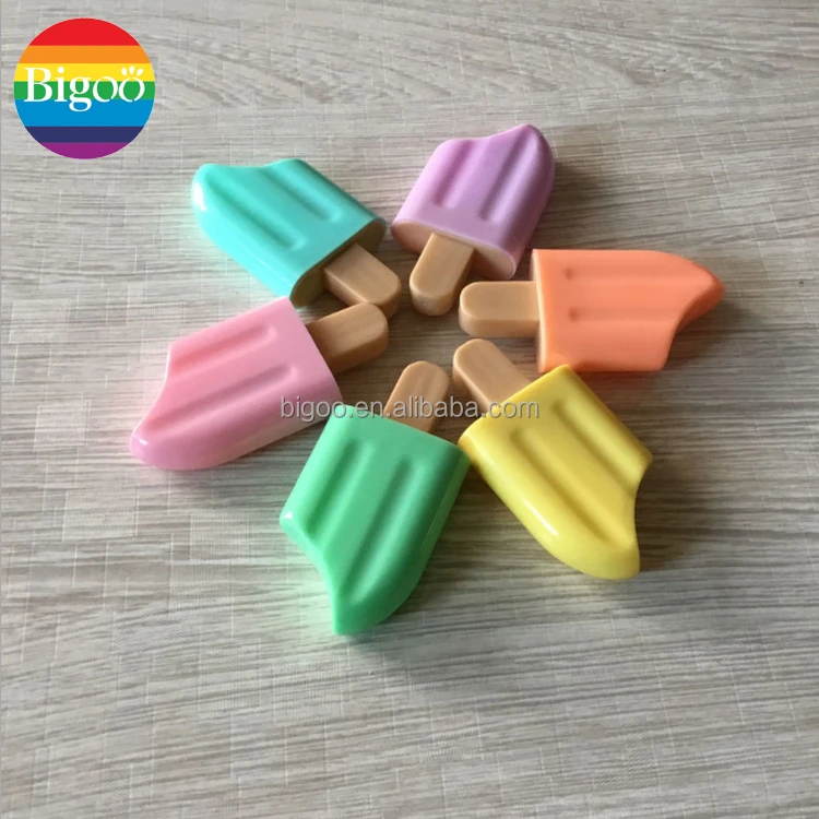 Funny Style Plastic Highlighter Pen with Popsicle Design