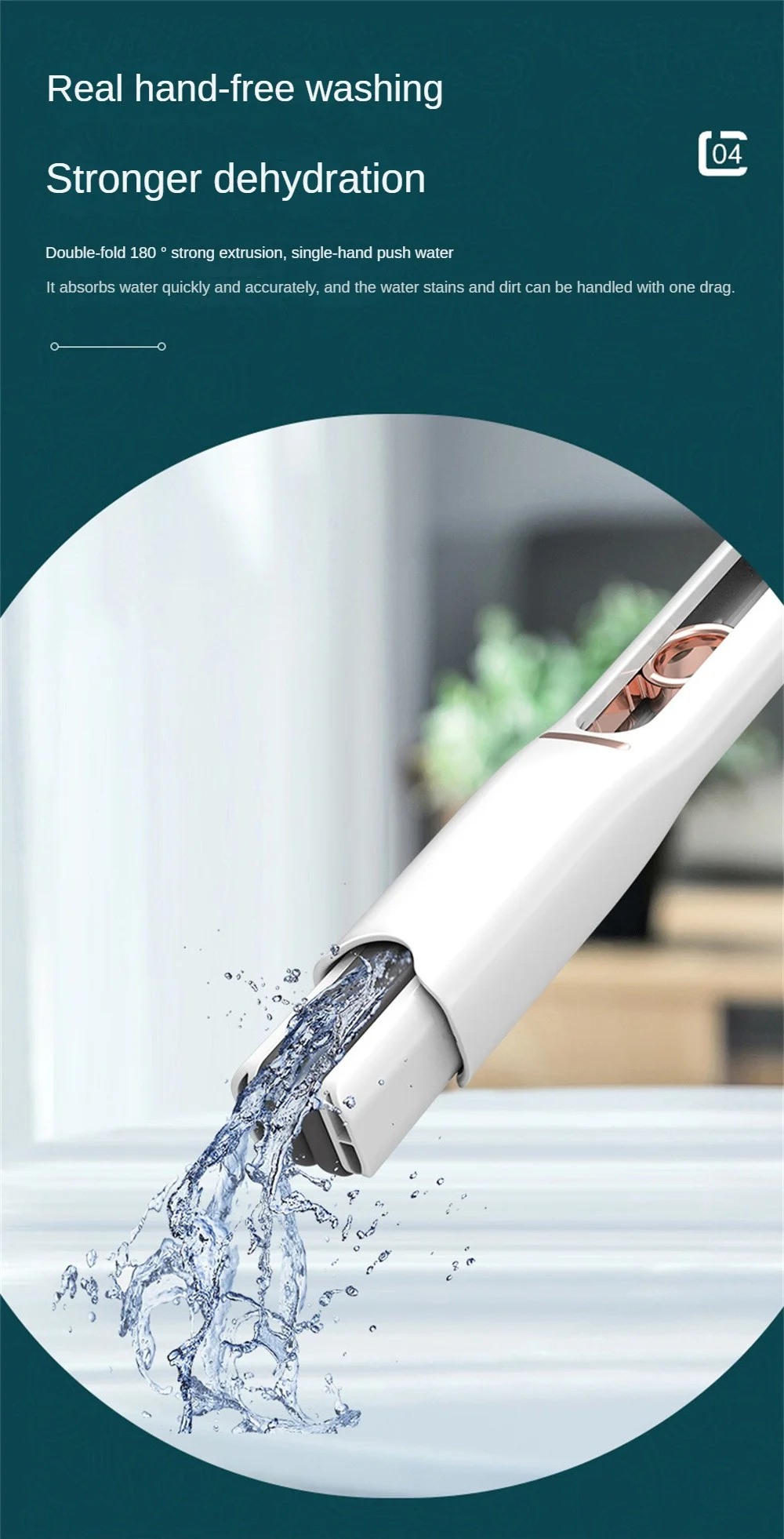 Mini Mop Portable Self Squeezes Small Mop Cars Sponge Mop Portable Mini ...