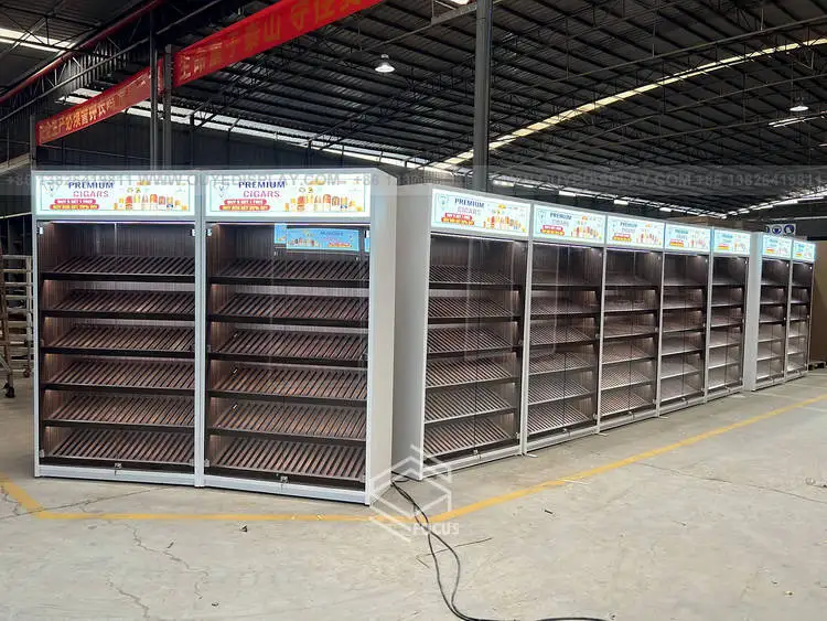 Wooden Cigarette and Cigars Rack - Factory Made Display