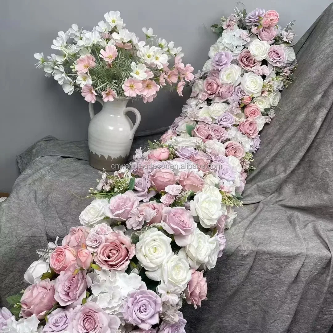 Table Flower Arrangements Flower Rows Garlands For Wedding Arch Table ...