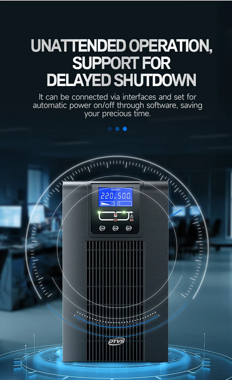 Online 4800W/6KVA UPS for Data Center Single Phase Server Rack & Tower Power Supply 60Hz ...