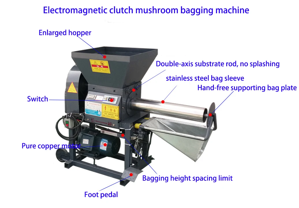 Mushroom Bag Filling Machine - High Capacity & Easy Operation