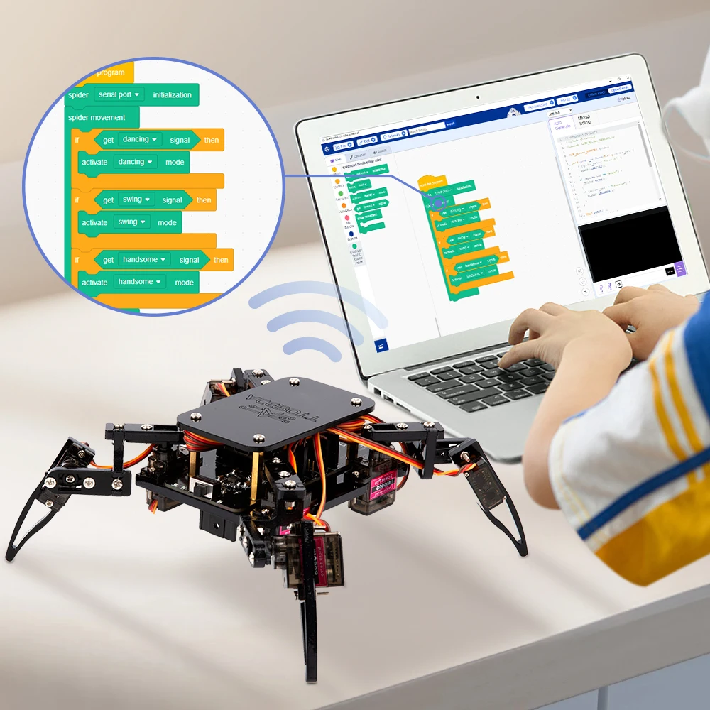 ESP8266 Quadruped Bionic Spider Robot Kit for Arduino