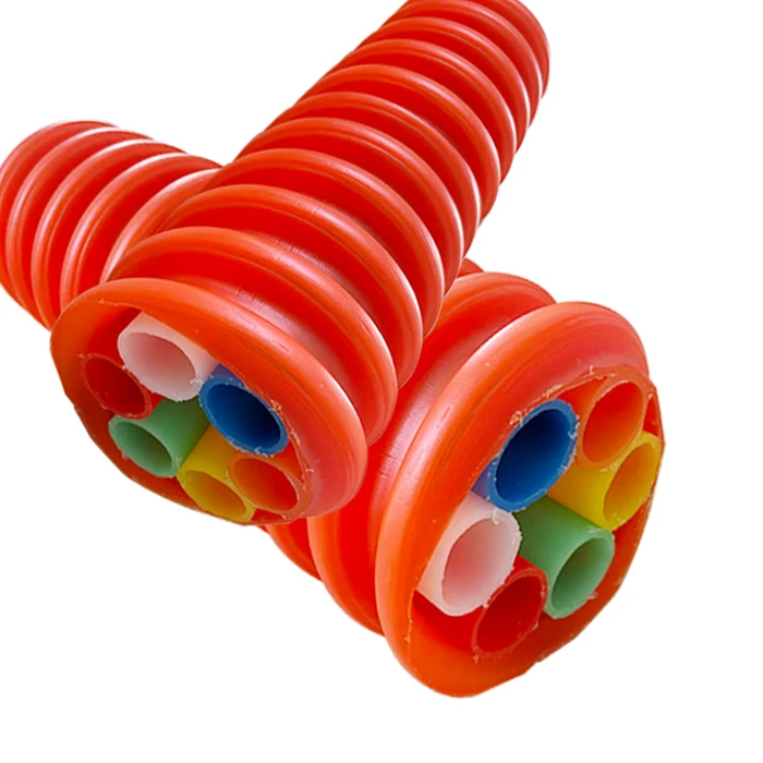 Corrugated Optic Duct Cod Highway Threading Pipe 6 Micro Tubes 7 Micro ...