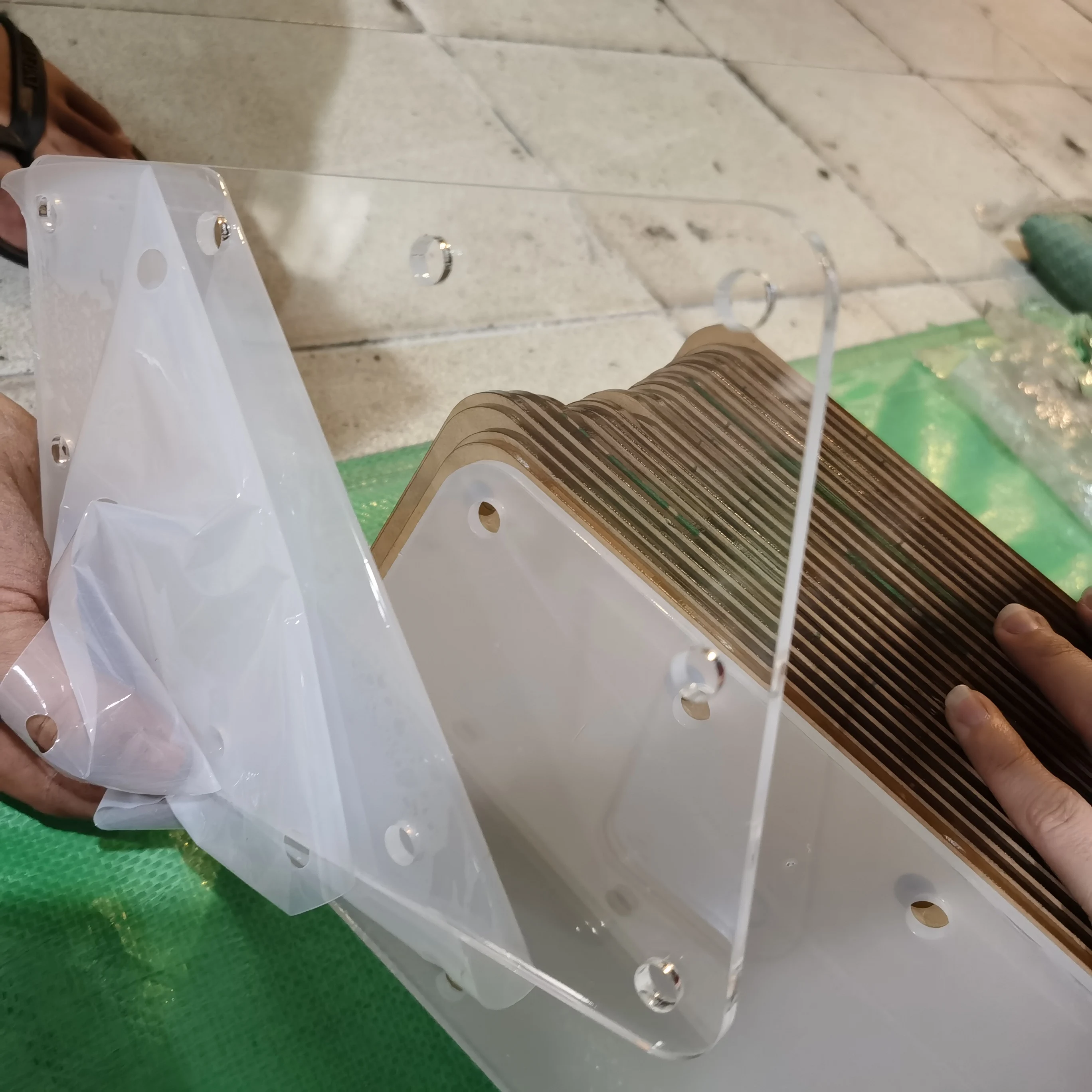 Factory Oem Customized Transparent Colorless Acrylic Plate Cutting Size ...