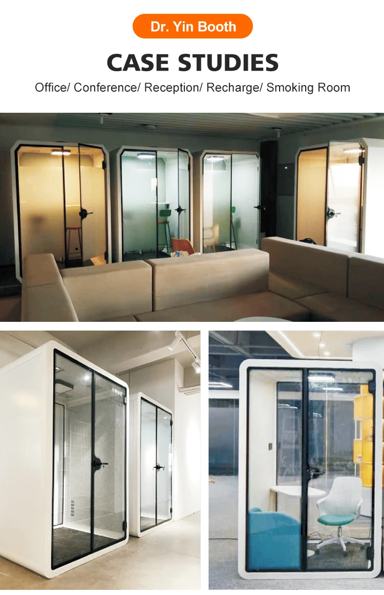 Office Portable Meeting Booths Sound Proof Phone Pod Privacy Acoustic Sound Reduce Cabin Booth ...