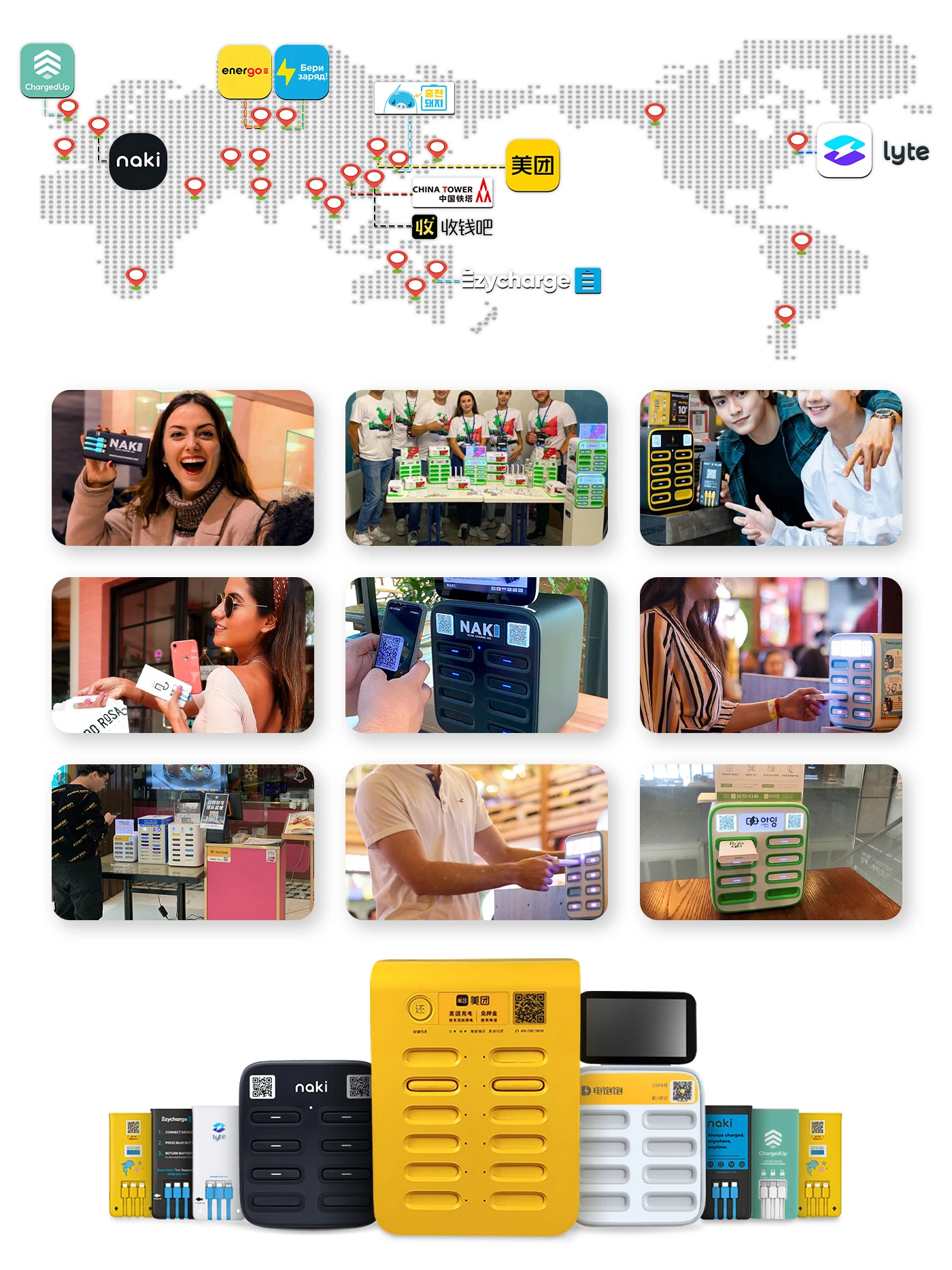 Scaning Qr Code Portable Charging Station Powerbank Rent Battery Fast ...