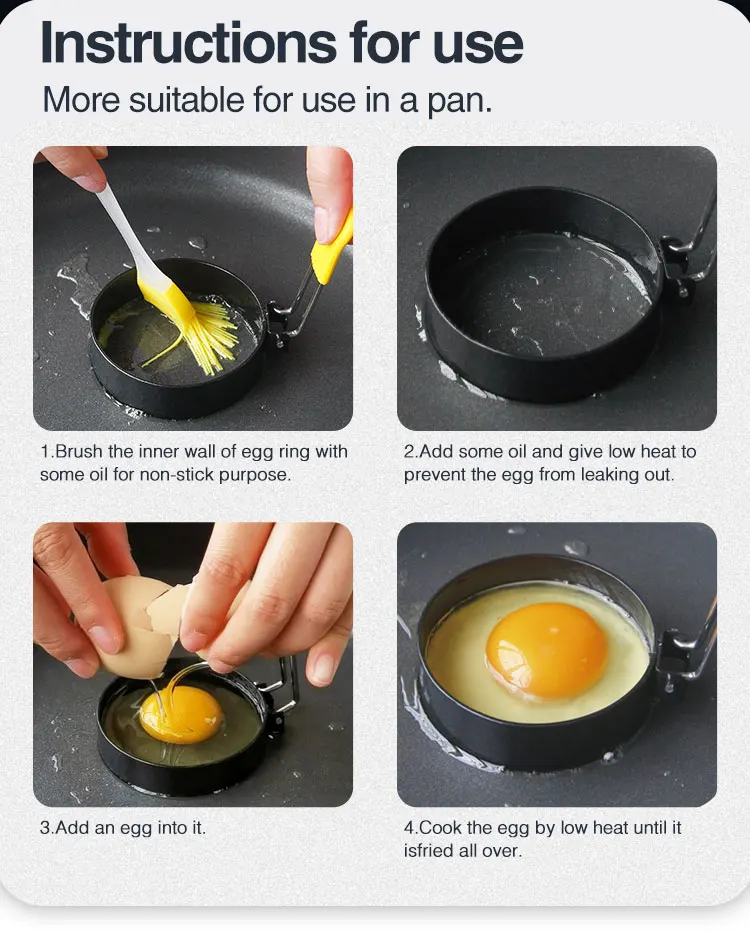 2-in-1 Function Omelette Maker Round Omelette Maker Round Handheld ...
