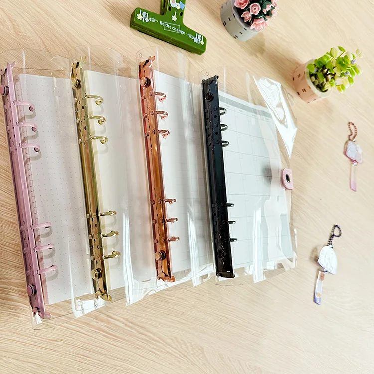 Wholesale A5 A6 Plastic Clear PVC Budget Binder
