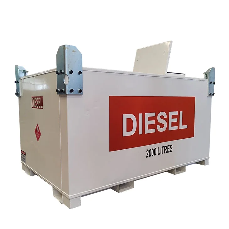 2000 Liter custom carbon steel bunded double wall diesel fuel oil ...