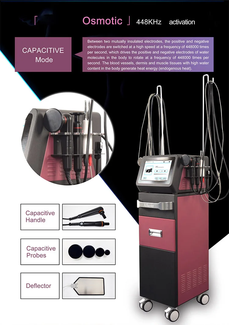 Shockwave Radio Wave 448 Khz Vertical Tecar Therapy Machine 448 Tecar ...