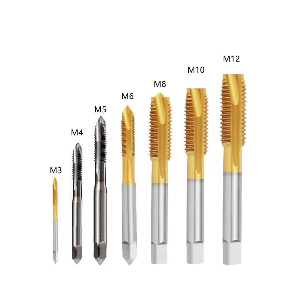 DIN High Finish Taps Thread HSS-PM Machine Spiral Taps Fully Ground M3 ...