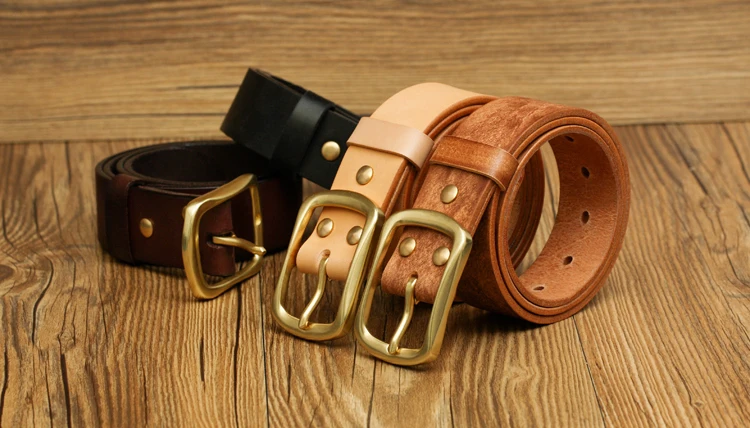 Easy Way Men Womens Belts for Jeans Genuine Leather Belts 1.5" Width ...