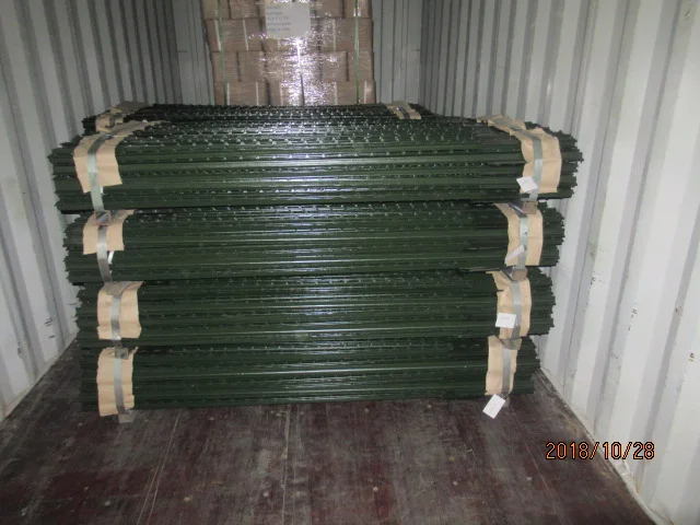 Studded 10 Ft T Shape Post Wholesale For North America/green Painted ...