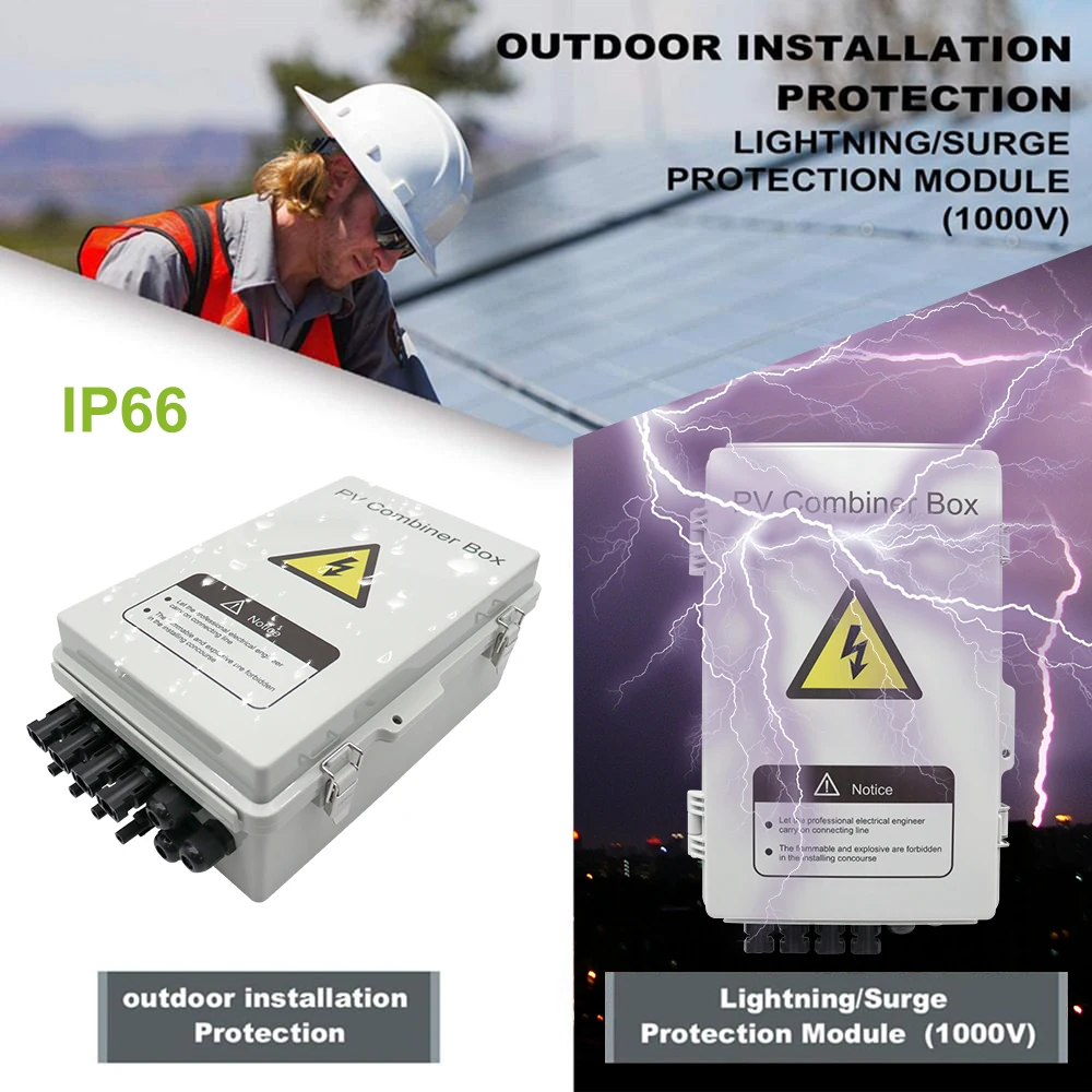 4 String PV Combiner Box - IP65 Waterproof Solar Solution