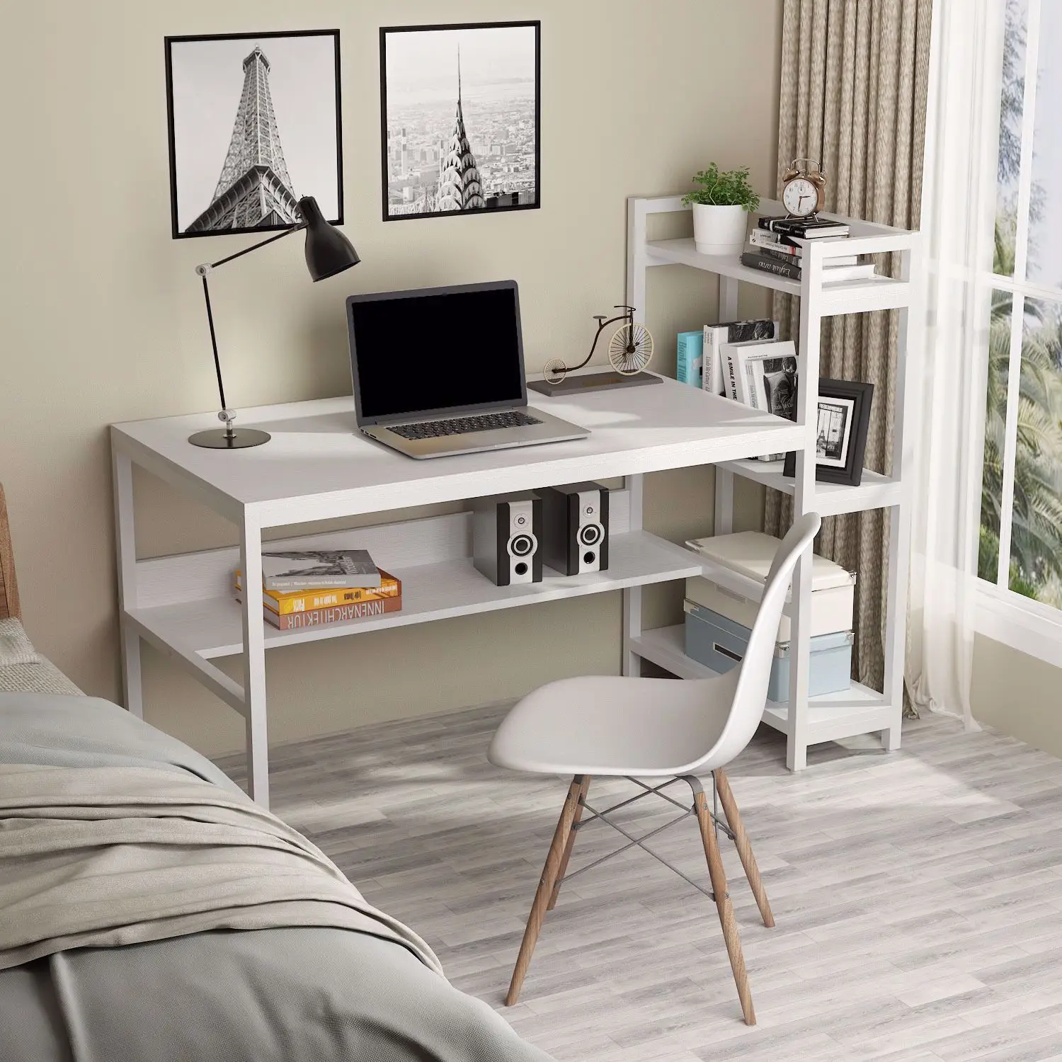 Desktop Computer Desk Household Simple Office Desk Chair Combination ...