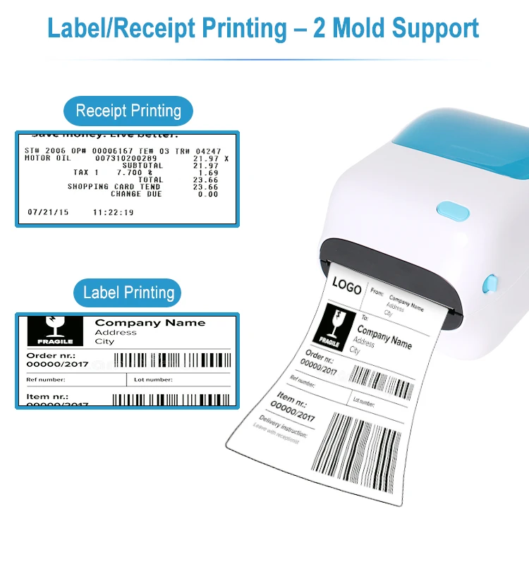 Zy910 Oem Impresora Barcode Sticker A6 Waybill Shipping Label Printer Small 4x6 Thermal Printer ...