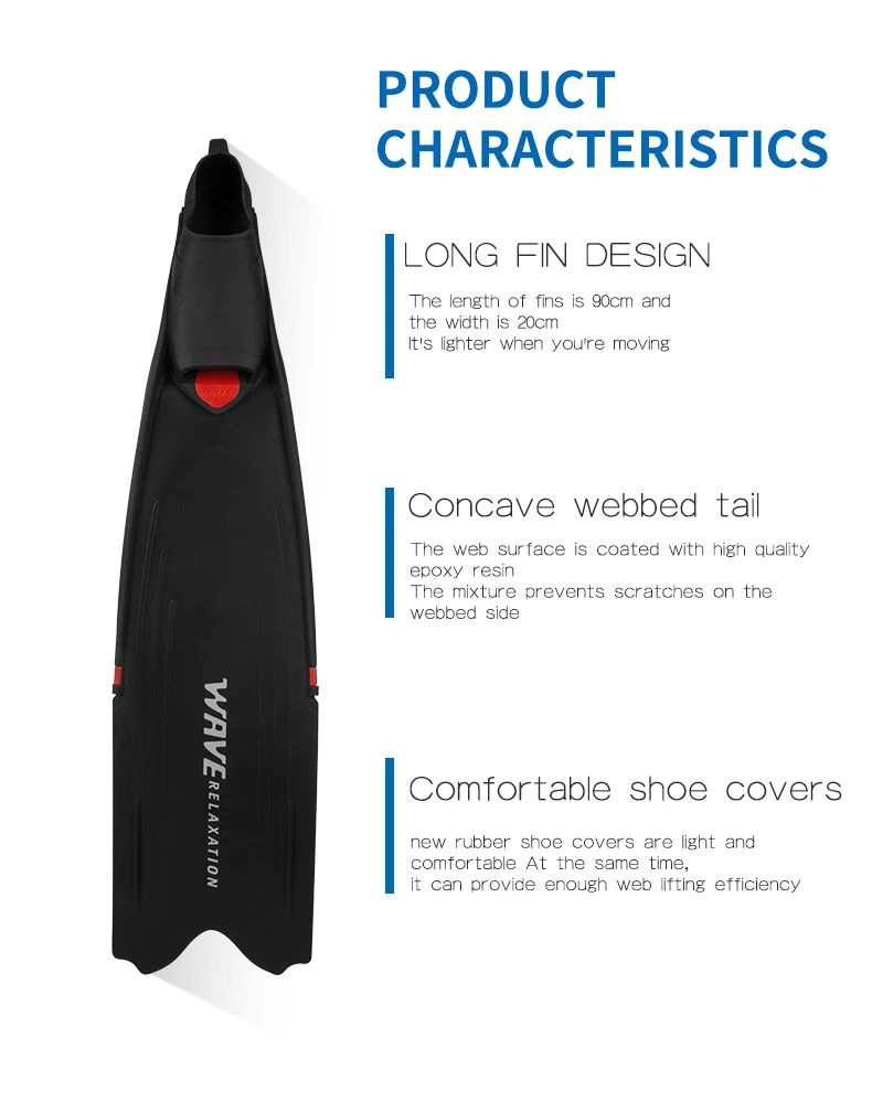 Innovative Mermaid Tail for Adult Swimmers - Free Diving Fins