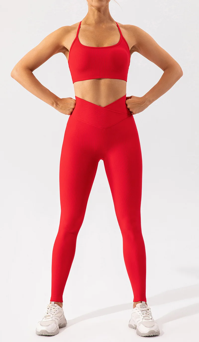 Sexy Workout Gym Fitness Wear 5 Piece Active Set For Women