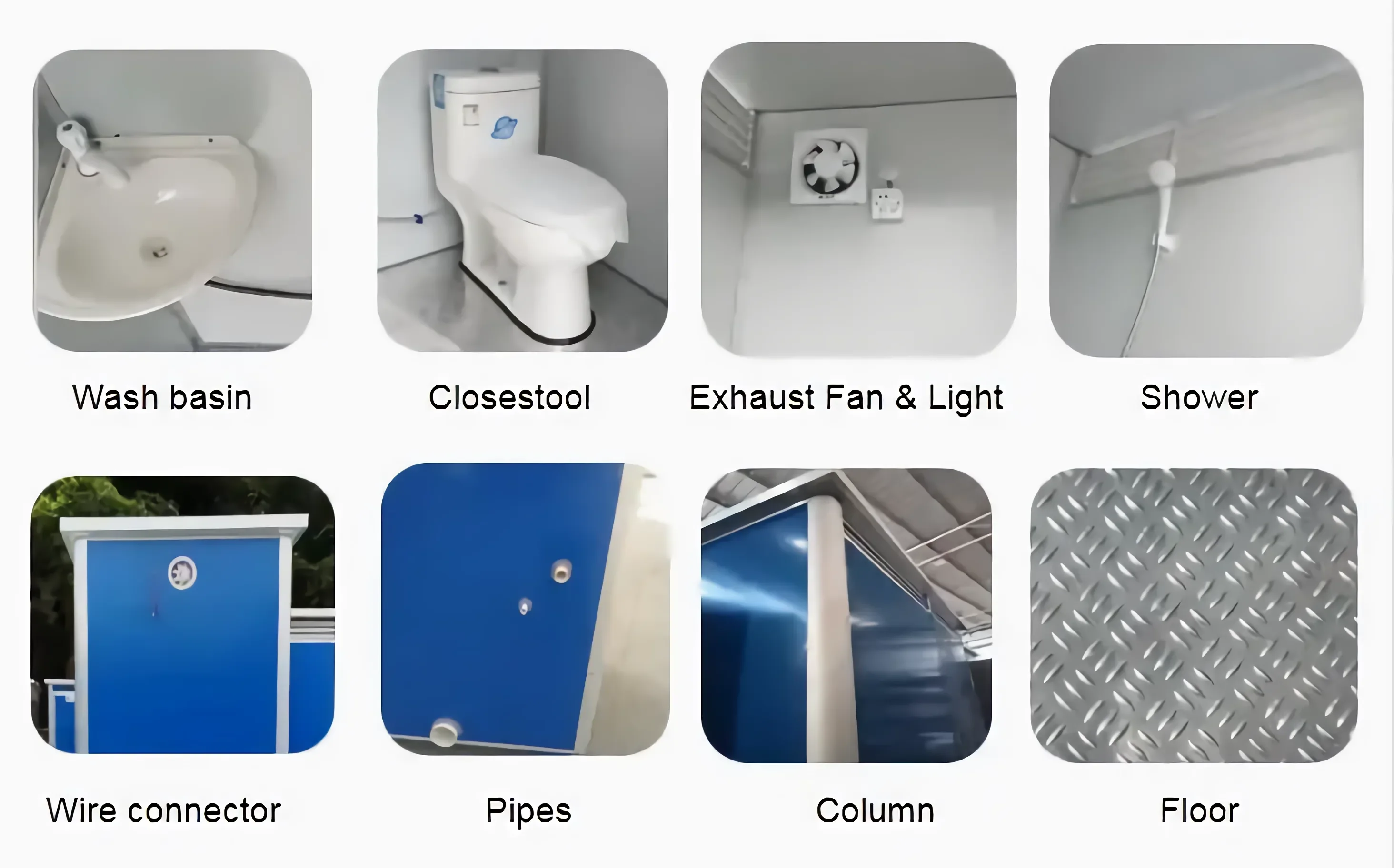 Prefabricated Modular Container Villas Office And Public Toilets ...