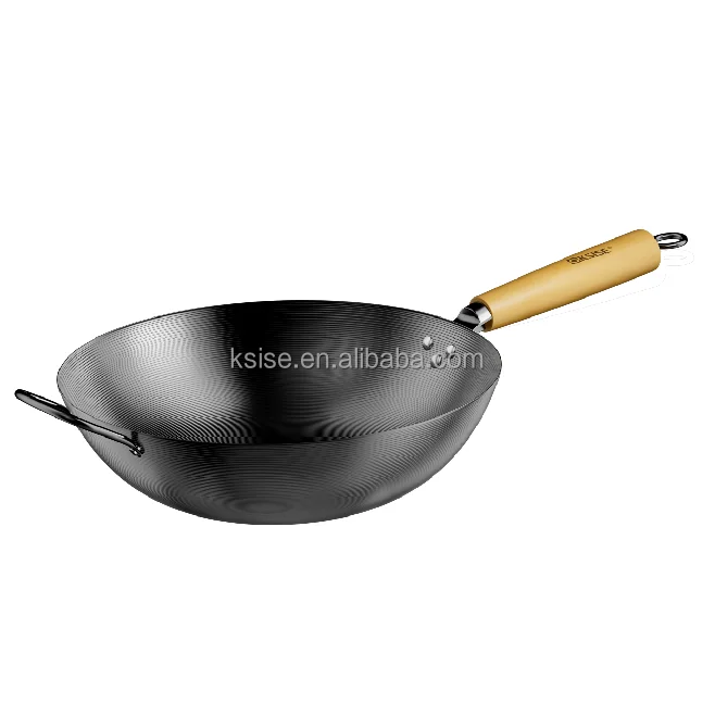 Traditional Chinese Carbon Steel Wok for Restaurant and Home Use with ...