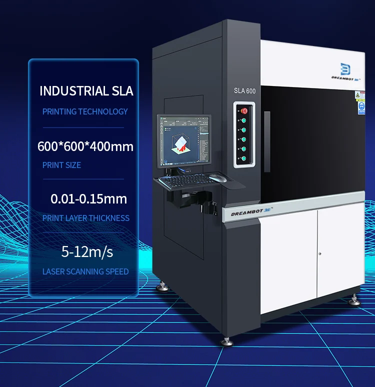 Large Size 600*600*400mm 3d Printing Machine Industrial Laser Resin Sla ...
