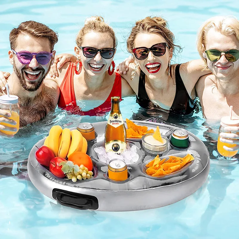 Large Capacity Drink Float Inflatable Floating Cup Drink Holder Float ...