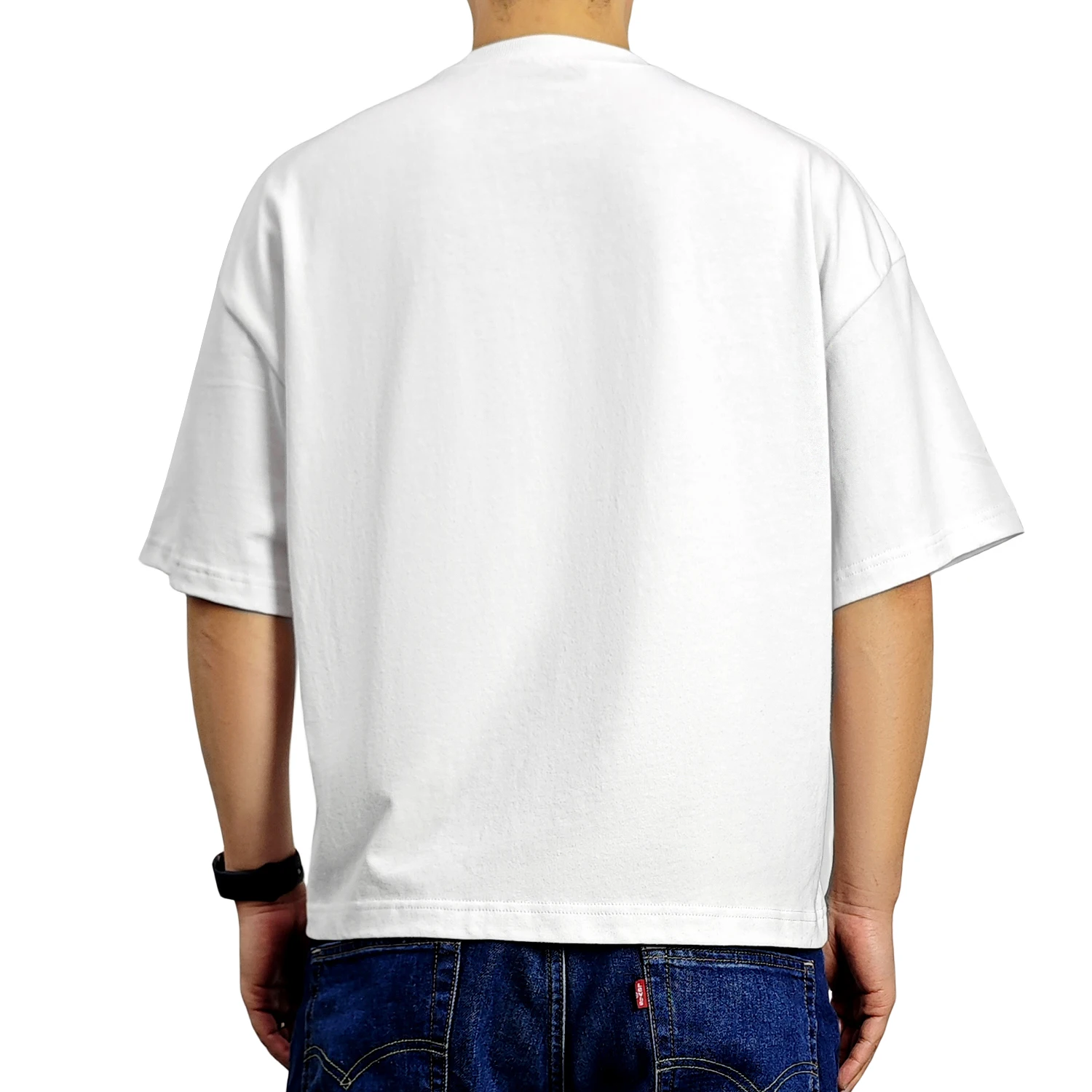 Custom Men's Blank Box Cut Tee Shirt - Heavyweight & Oversized