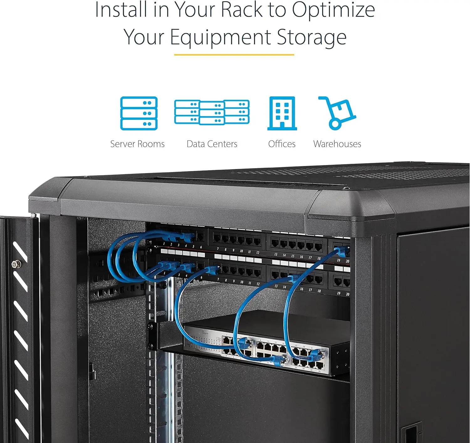 1U Server Rack Shelf - Universal Rack Mount Cantilever