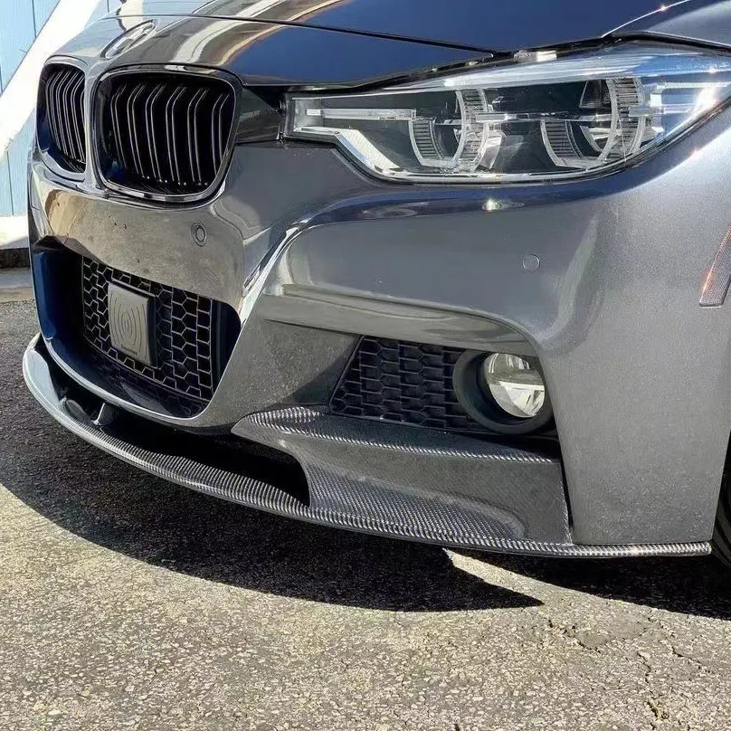 Carbon Fiber Front Bumper Lip For Bmw F30 M Tech Bumper M Performance ...