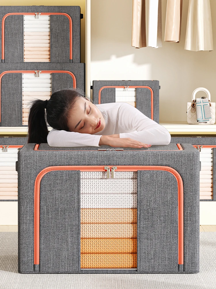 Hot Sale Cloth Fabric Storage Box Collapsible Clothes Storage Box Home ...