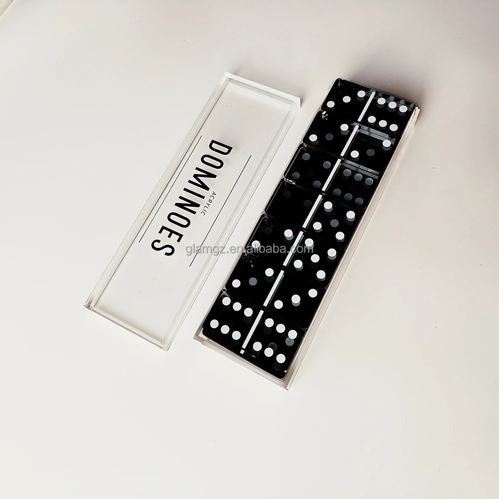 Acrylic Factory Luxury Domino Set with Dominoes Box| Alibaba.com