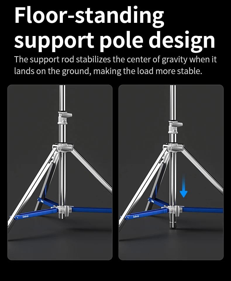 Selens Professional Low Center Gravity Stainless Steel Stand
