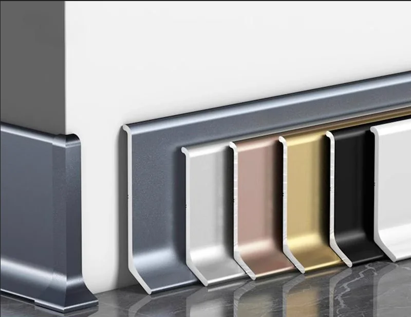 Modern Decorative Skirting Profiles Baseboard Kitchen Cabinets Aluminum ...