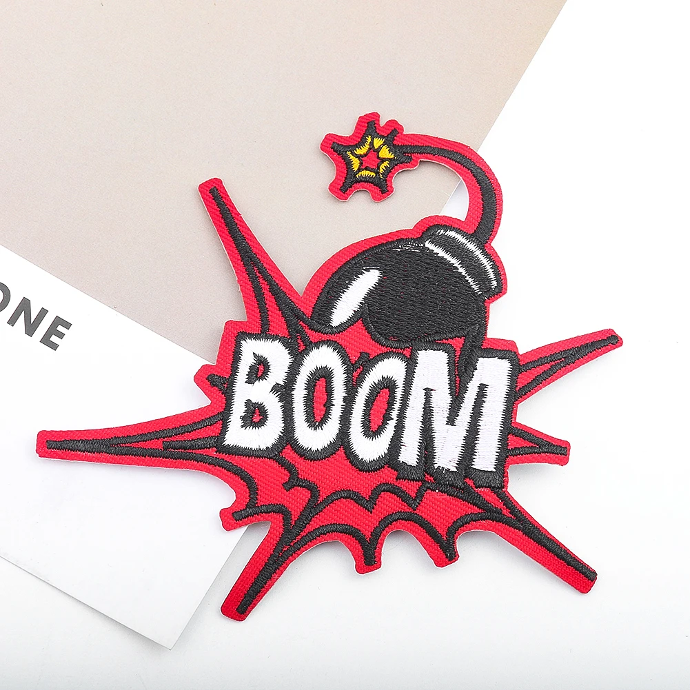 Creative Land Mine Boom Back Adhesive Patch,Personalized Clothes ...